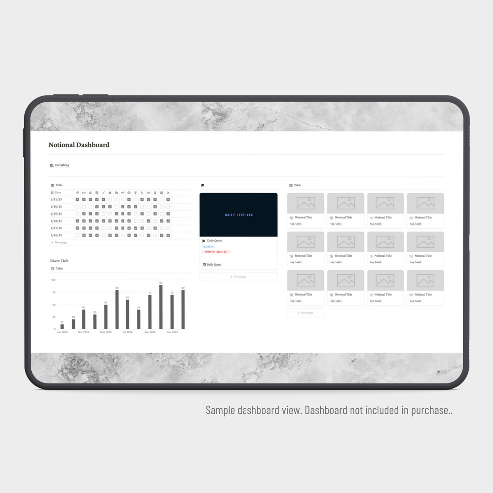 Daily Leveling Quest Generator - Notion Component Template – A Life In ...